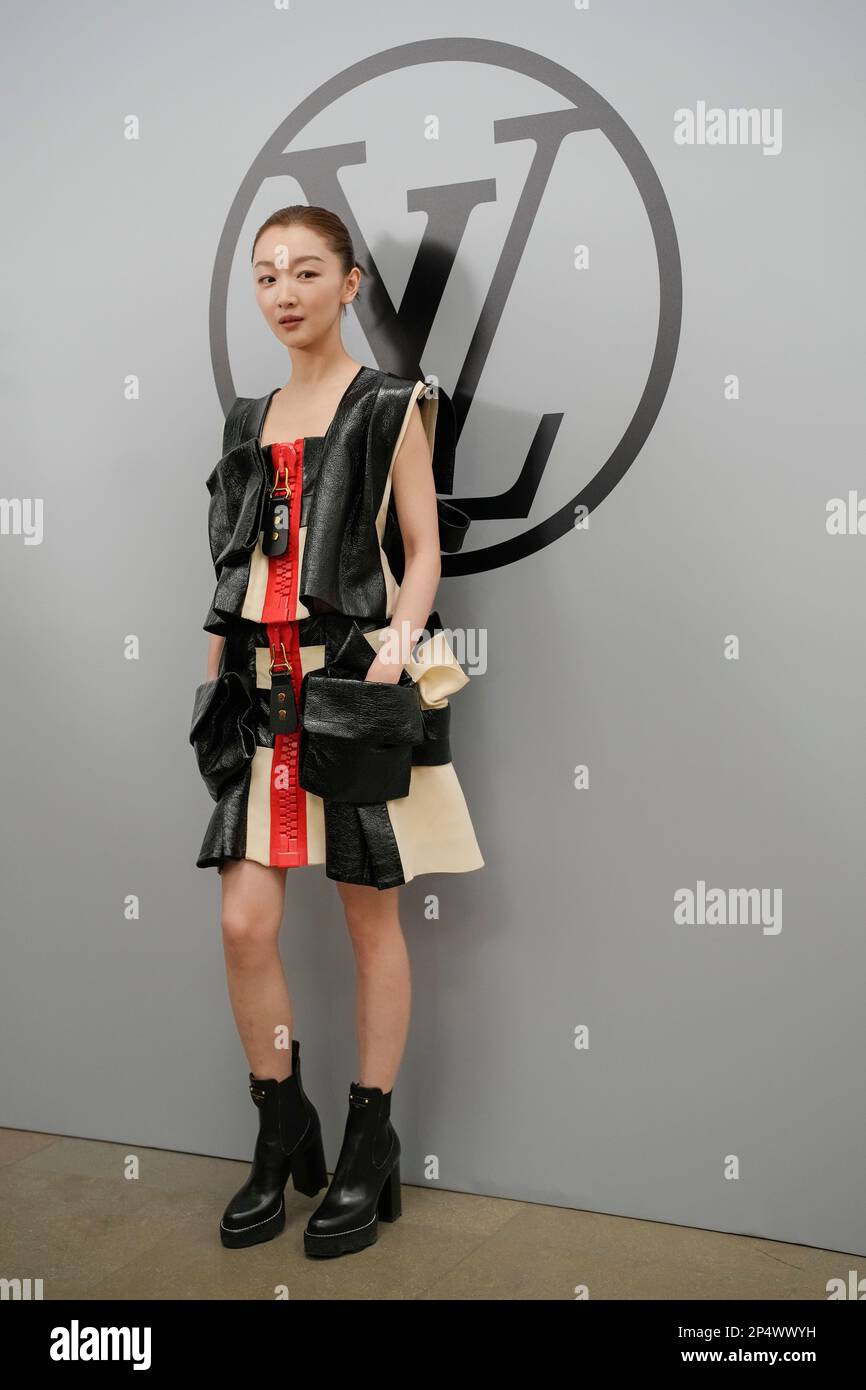 Zhou Dongyu attends the Louis Vuitton Fall/Winter 2023-2024 ready-to ...