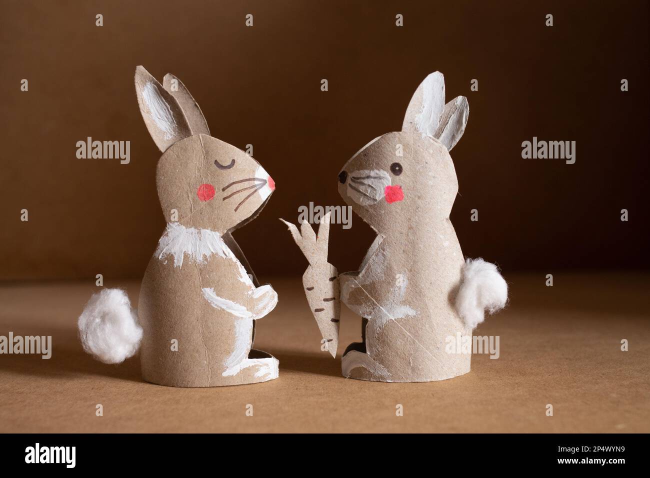 DIY ideas for Easter, paper craft for kids Stock Photo - Alamy