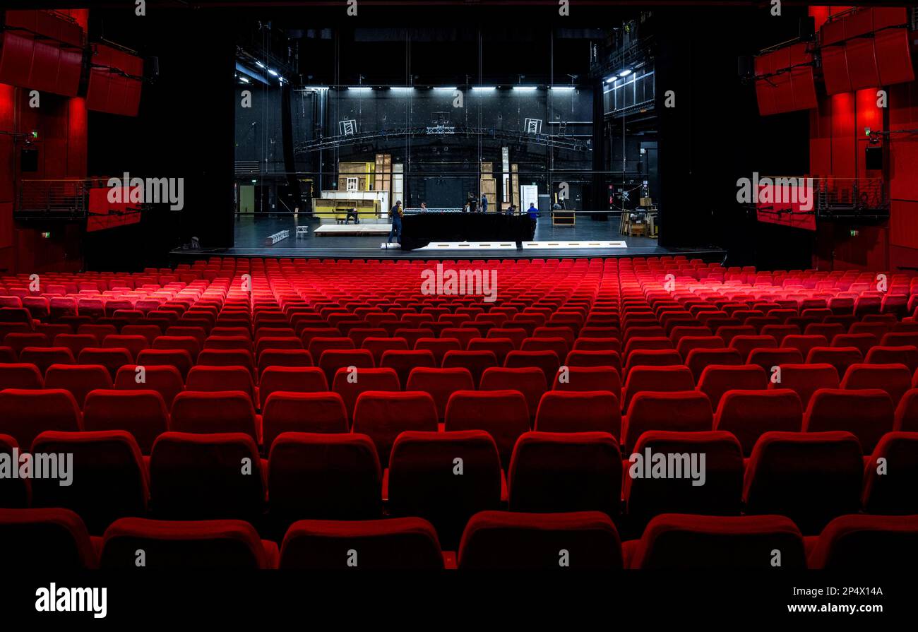 Berlin, Germany. 06th Mar, 2023. View of the stage and the rows of ...