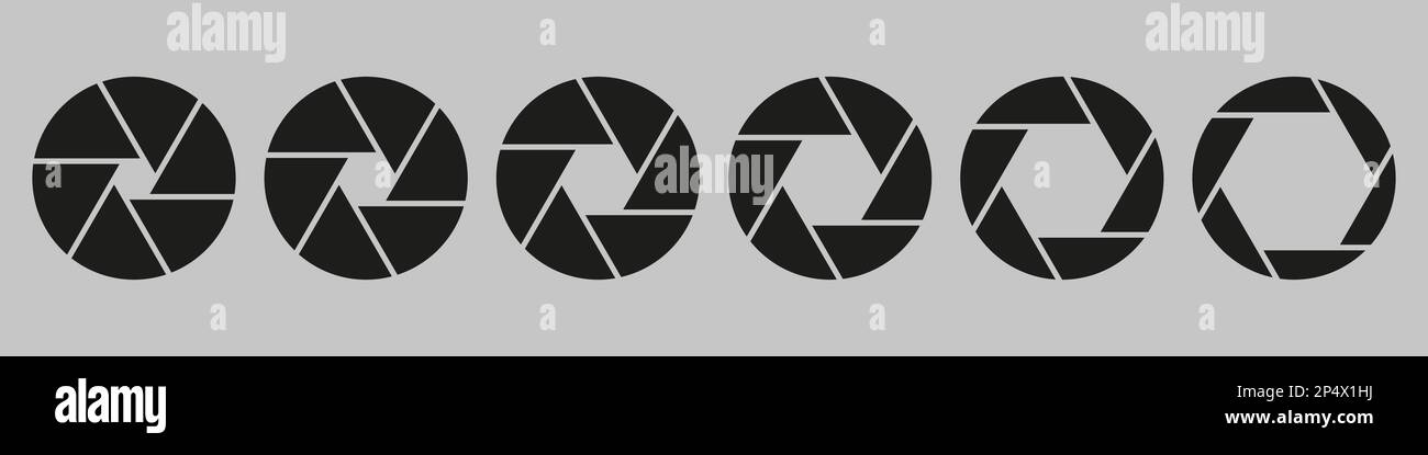 Camera shutter icon symbol set Stock Vector Image & Art - Alamy