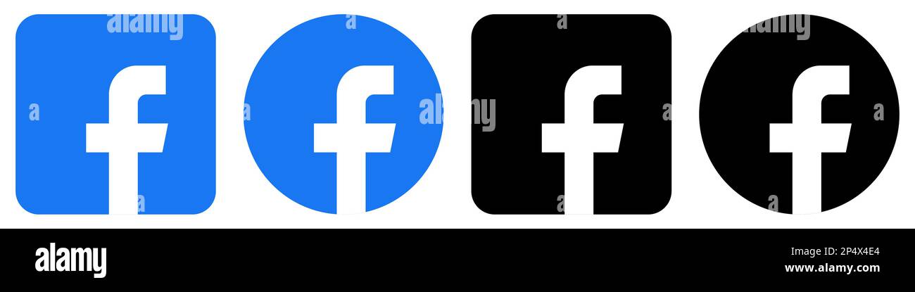 Facebook icon set. Vector editorial illustration Stock Vector Image ... Facebook icon set. Vector editorial illustration Stock Vector Image ...