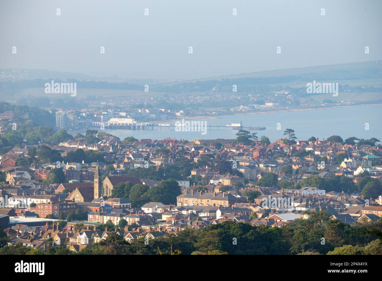 Aerial view of Shanklin, Isle of Wight, UK Stock Photo - Alamy