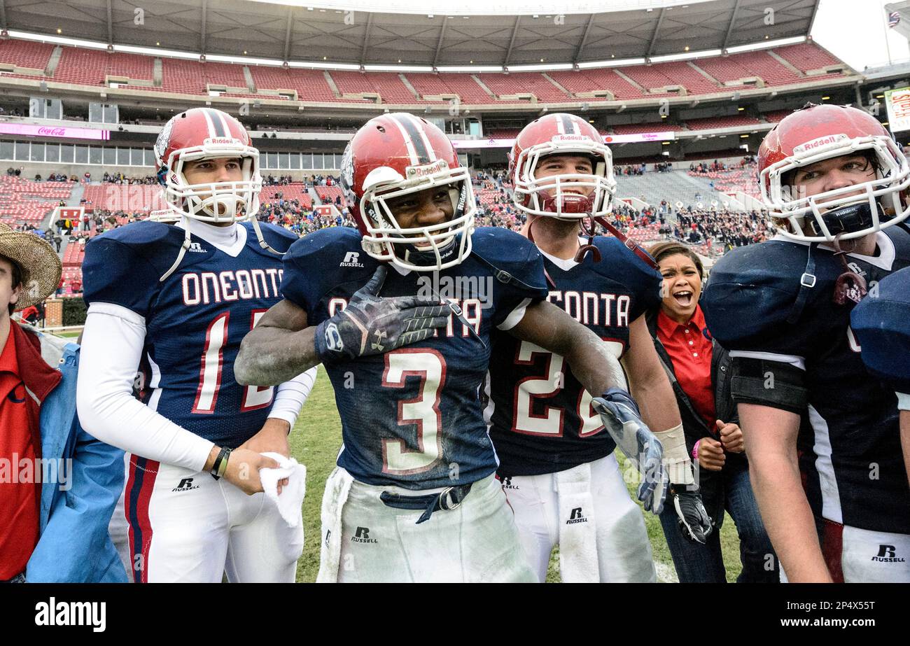Oneonta's Avery Reid celebrates after the Charles Henderson vs Oneonta ...