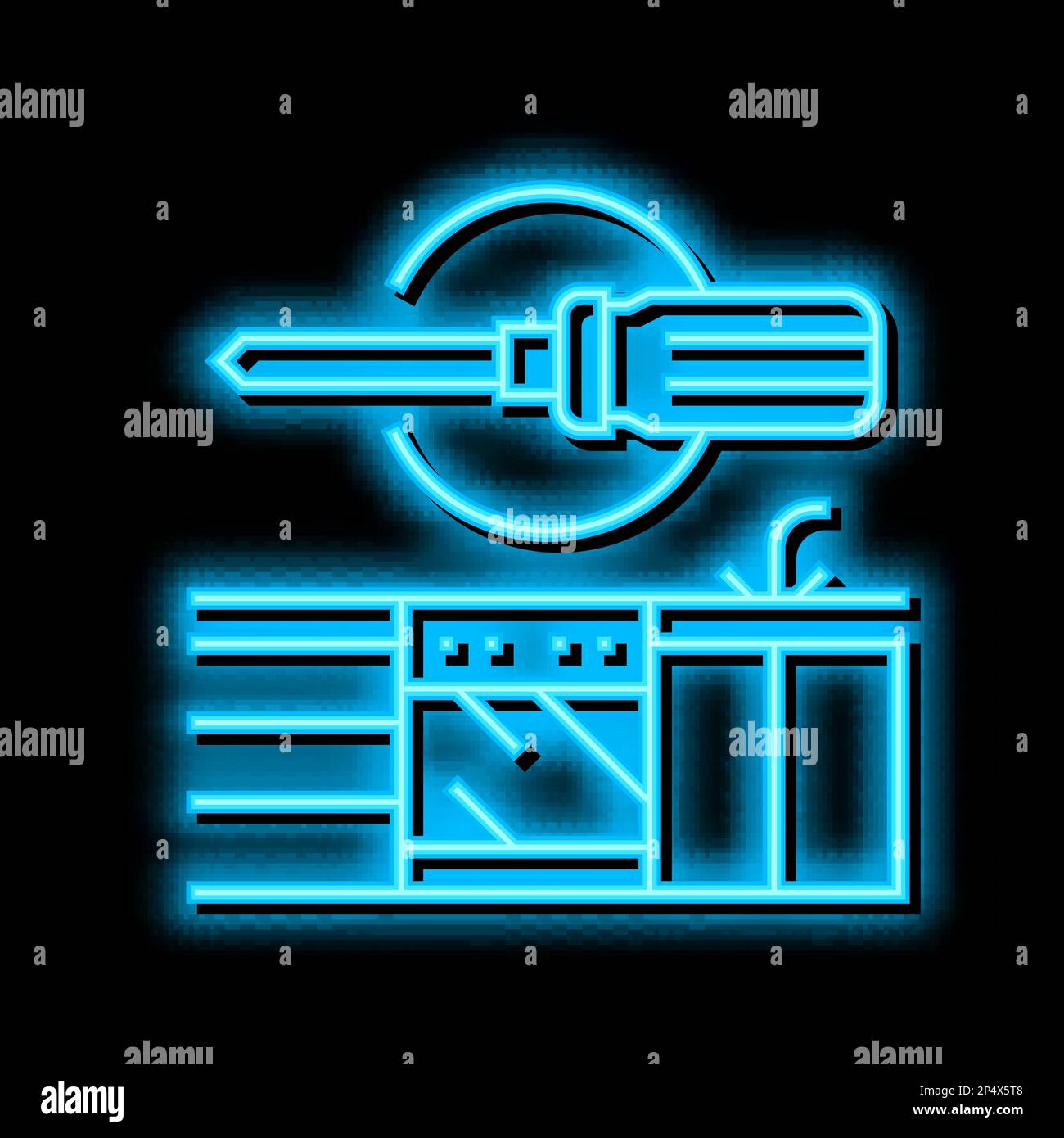 Kitchen door adjustment Stock Vector Images - Alamy