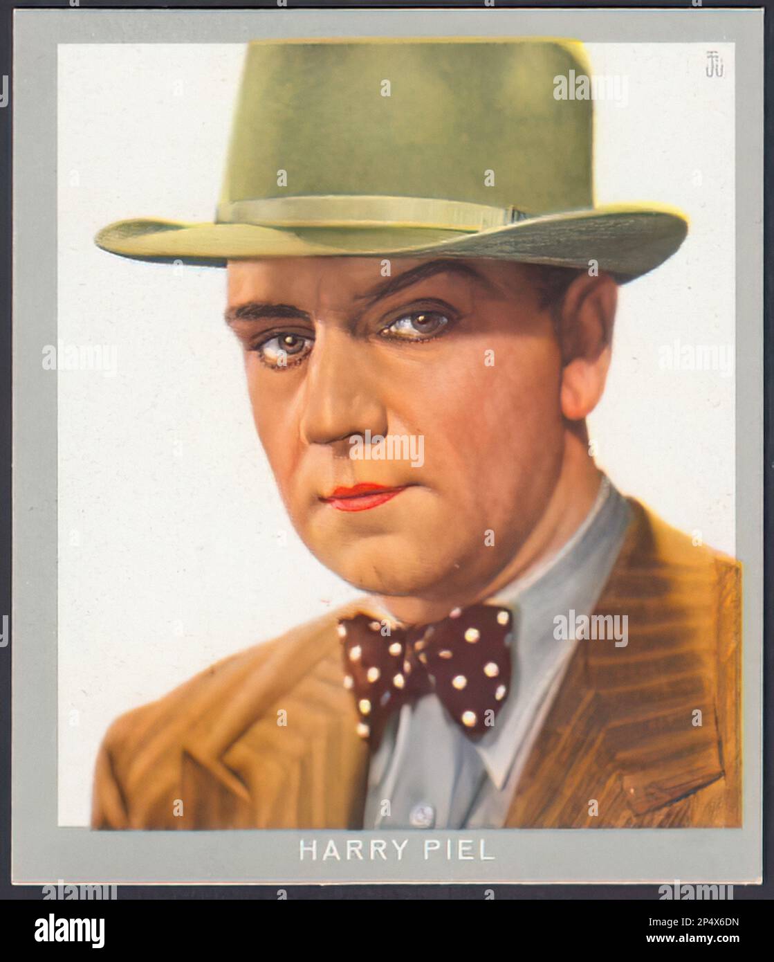 Portrait of actor Harry Piel - Vintage German Cigarette Card Stock ...