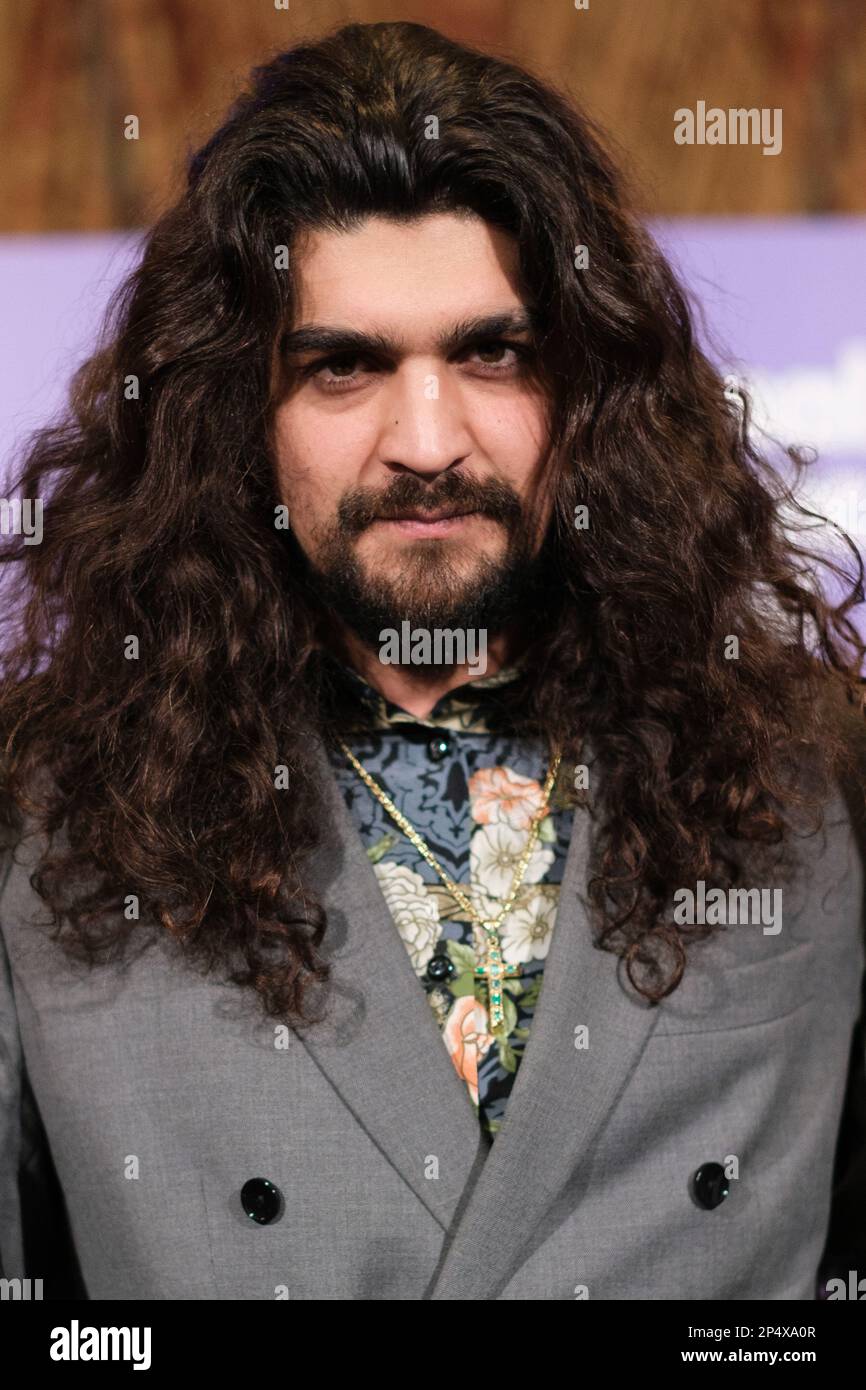 The singer Israel Fernandez poses for the photos during the ...