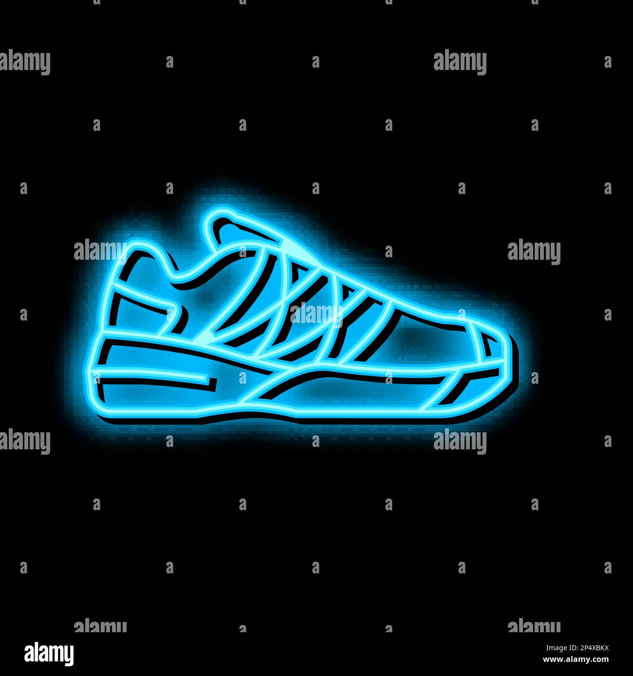 women tennis shoe neon glow icon illustration Stock Vector Image & Art ...