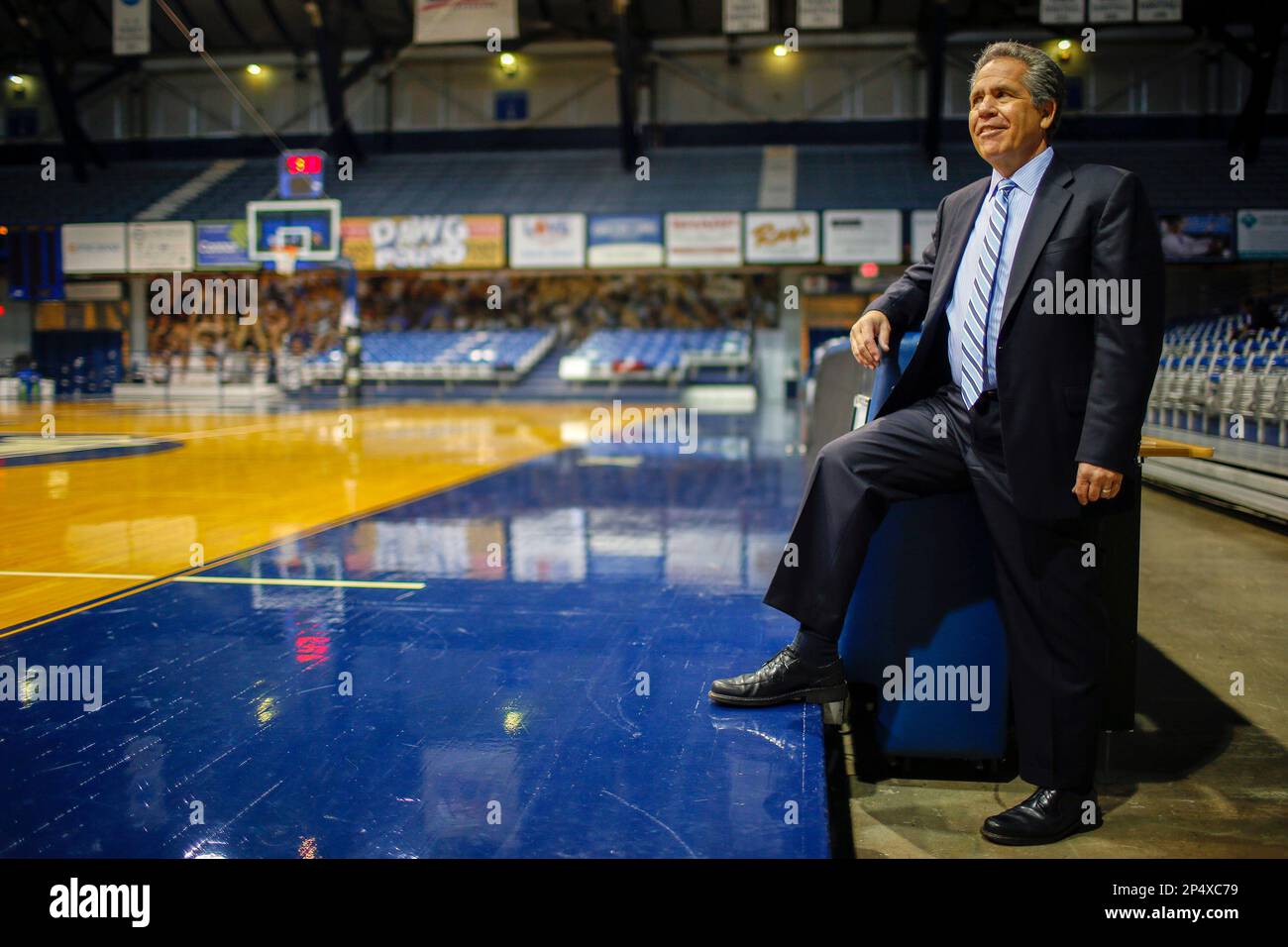 In this photo taken on Nov. 6, 2013, Butler University President James ...