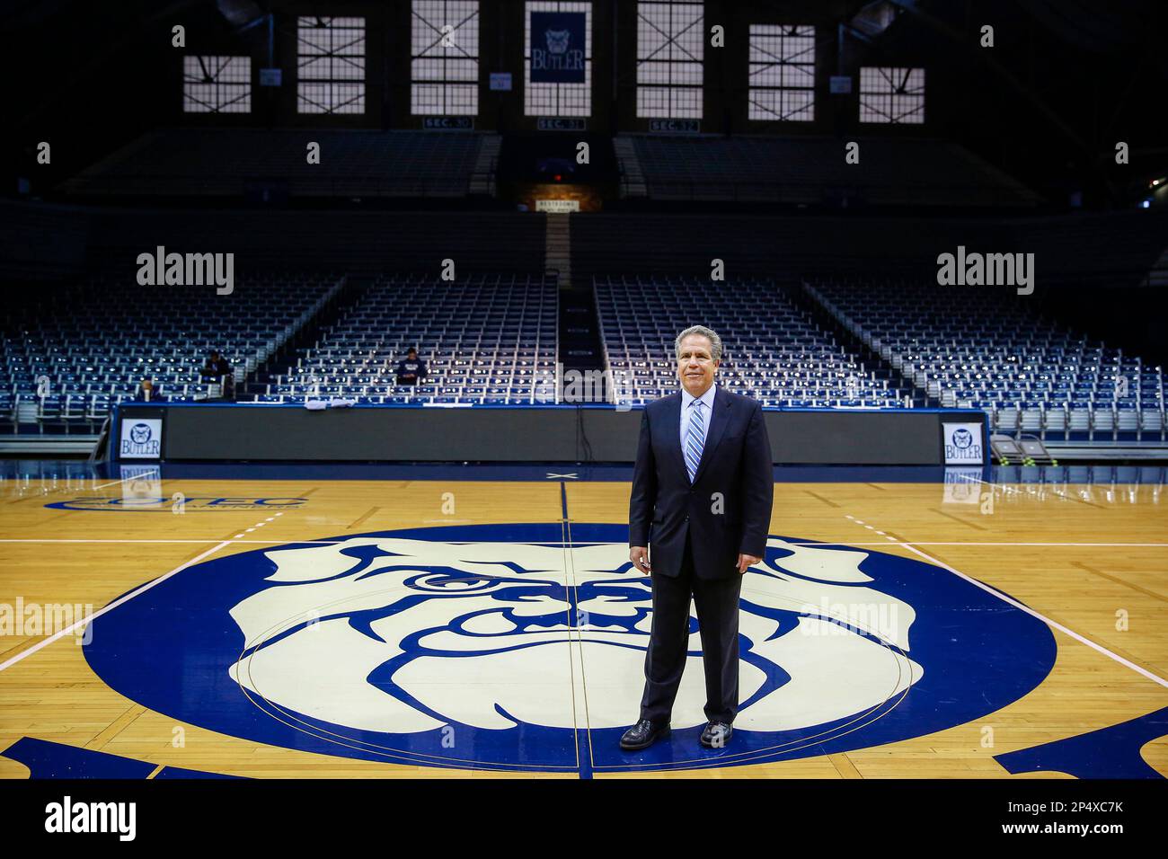 In this photo taken on Nov. 6, 2013, Butler University President James ...
