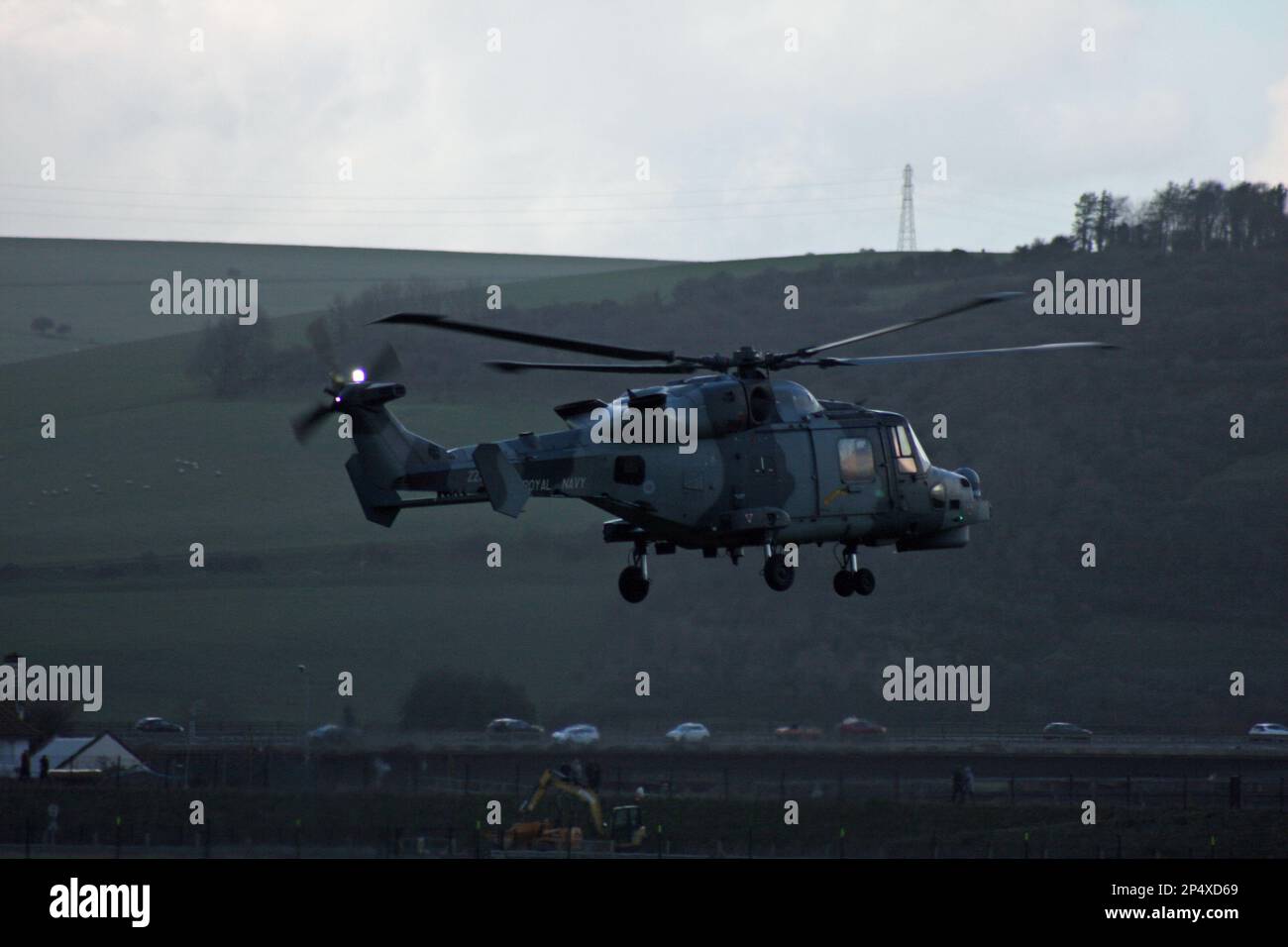 An Agusta-Westland AW-159 Wildcat HMA2 of the Royal Navy at Brighton ...