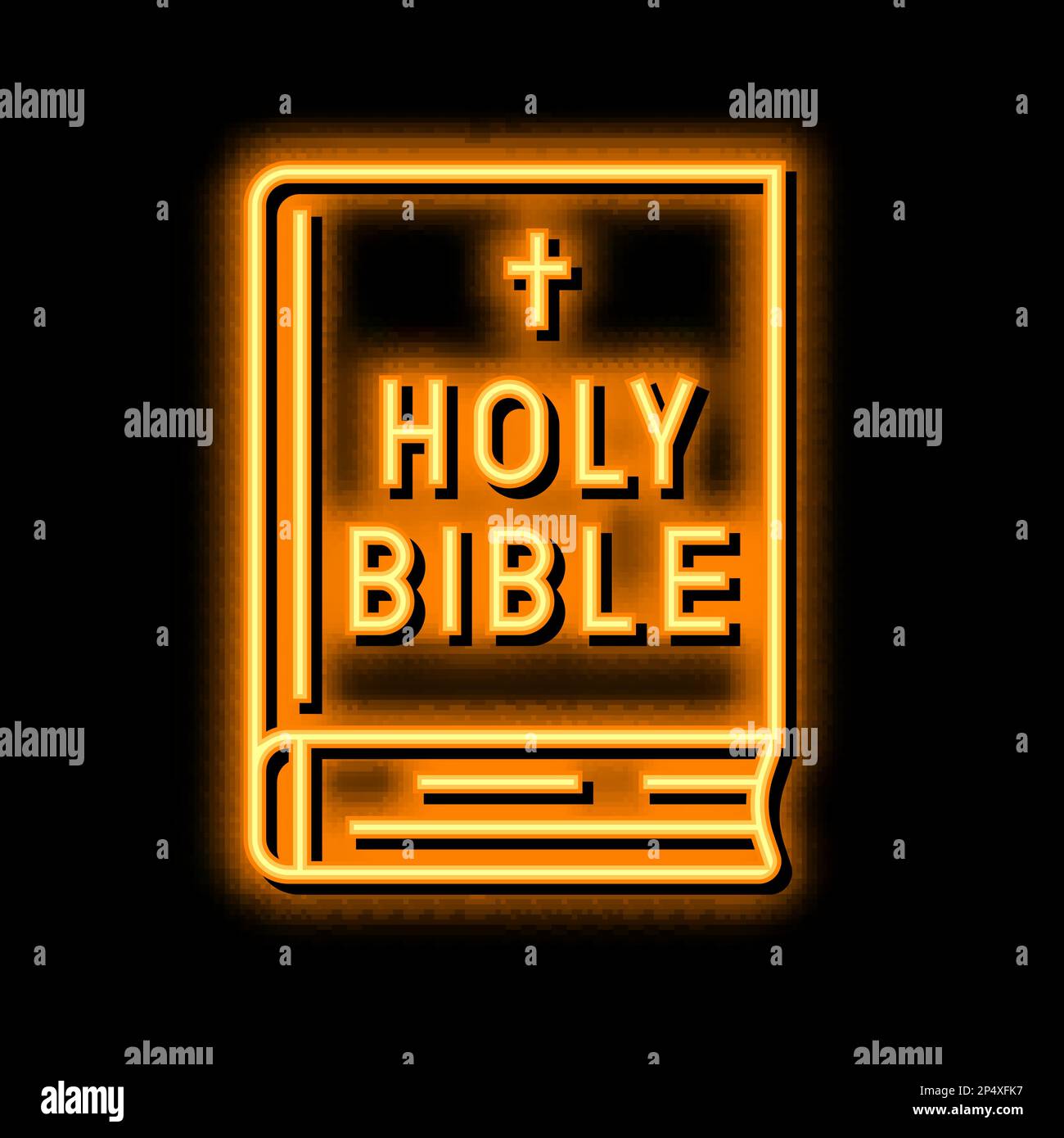 bible book neon glow icon illustration Stock Vector Image & Art - Alamy