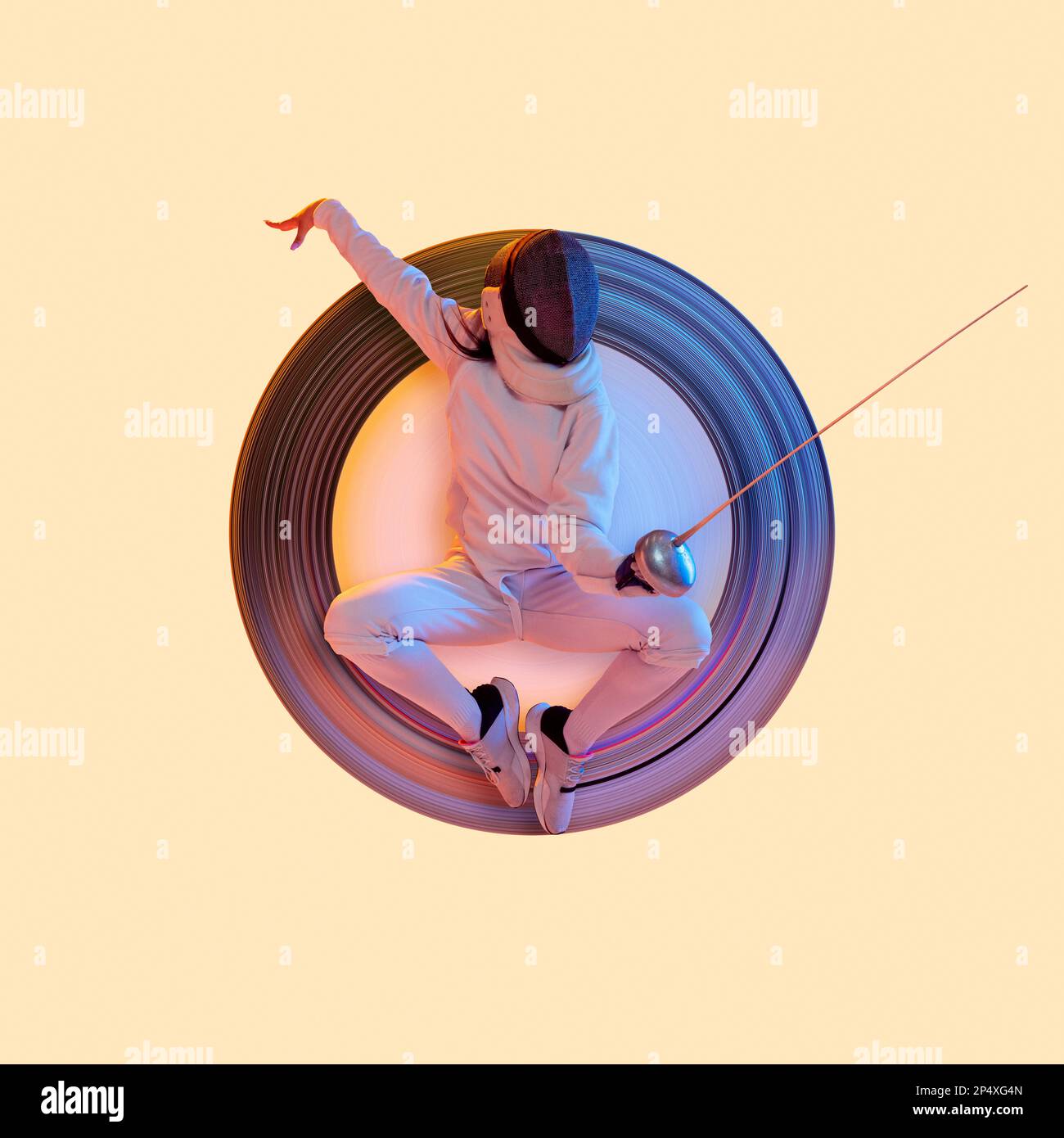 Modern design. Contemporary art collage with abstract design element ...
