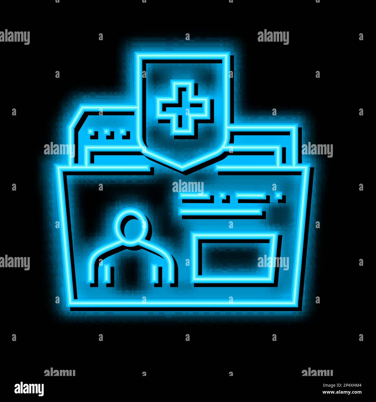 maintaining health neon glow icon illustration Stock Vector Image & Art ...