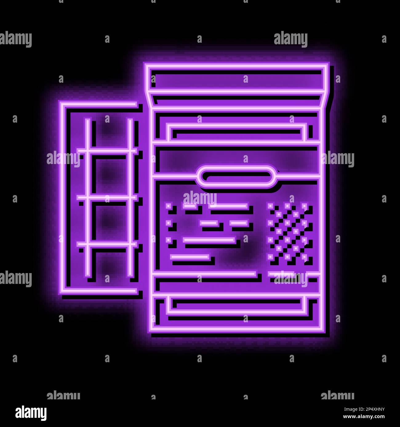 emergency blanket first aid neon glow icon illustration Stock Vector ...