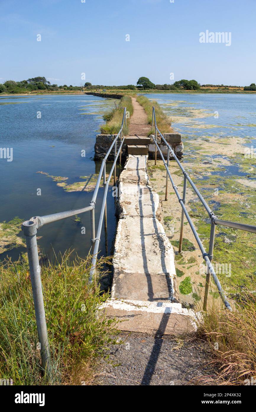 The Causeway across Bembridge Harbour, Isle of Wight, UK Stock Photo ...