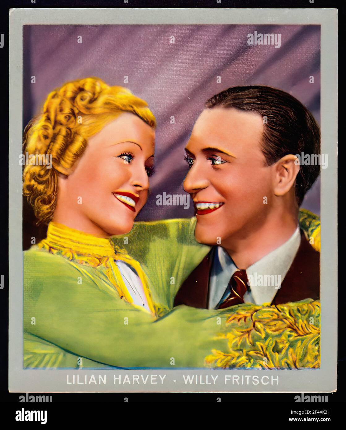 Portrait of Lilian Harvey & Willy Fritsch - Vintage German Cigarette ...