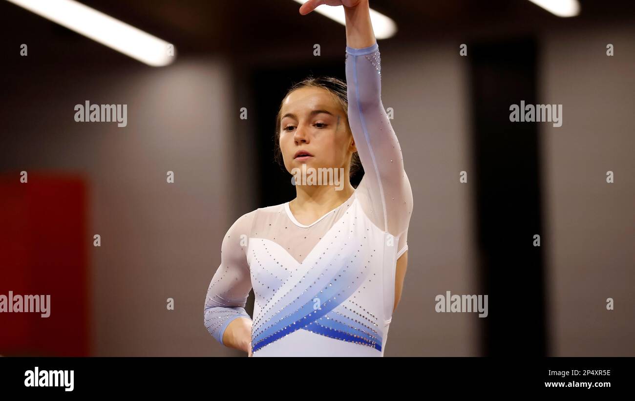 Kent State's Grace Wehry competes during an NCAA gymnastics meet on ...