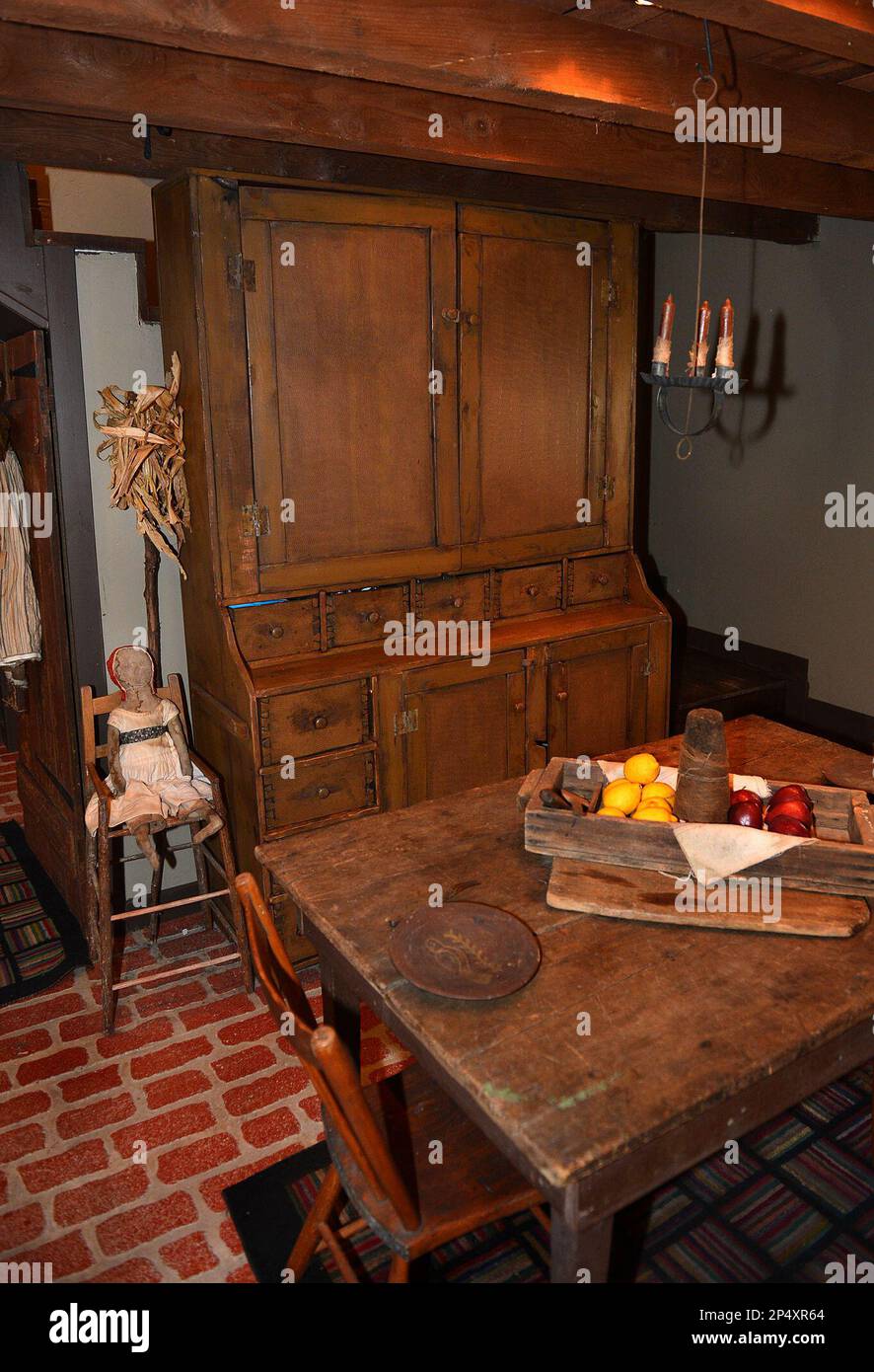 In this Nov. 11, 2013 photo, a dining area is shown in an authentic era ...