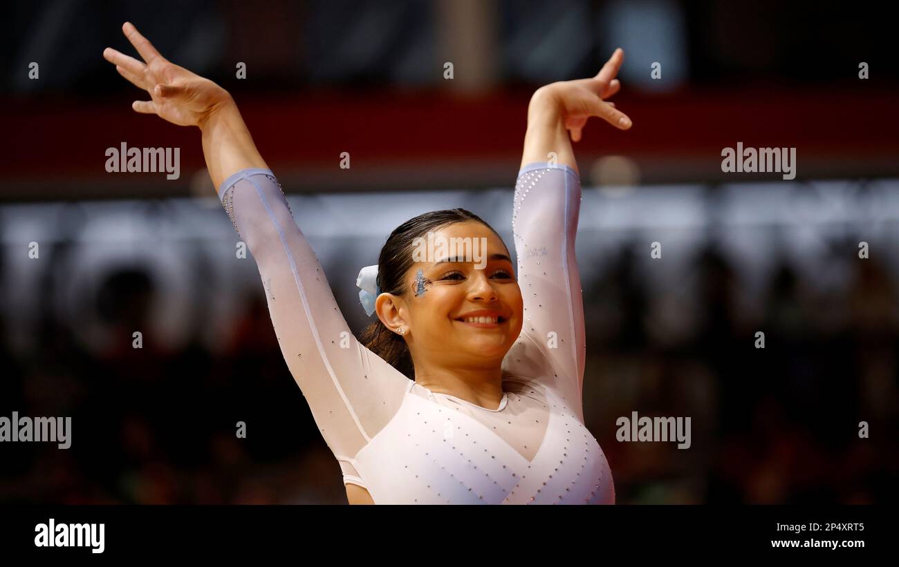 Kent State's Alyssa Guns competes during an NCAA gymnastics meet on ...