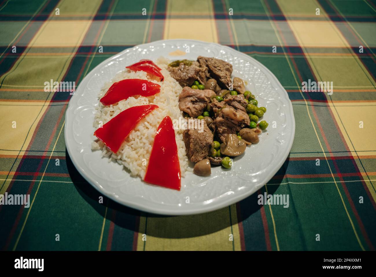 tipical pilgrim's food or dinner. camino de santiago. High quality ...