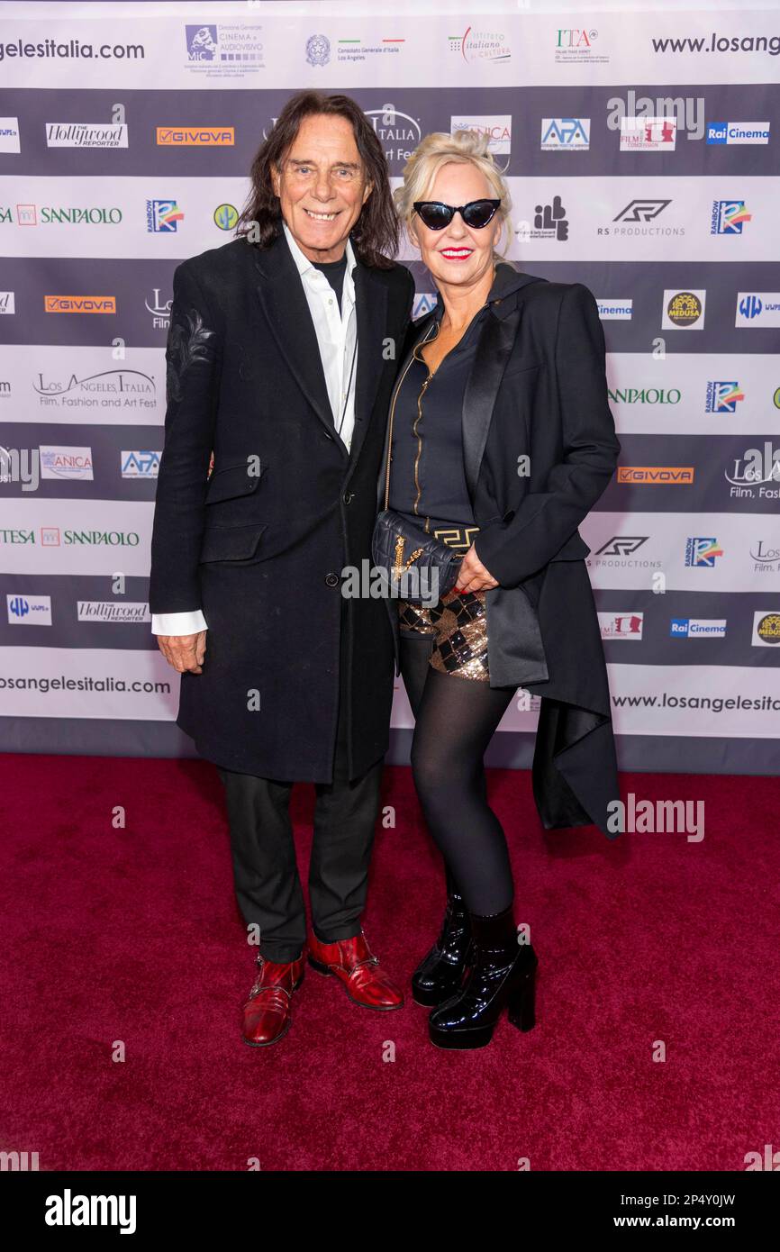 Costume Designer George Blodwell with Amanda Eliasch attends Los ...