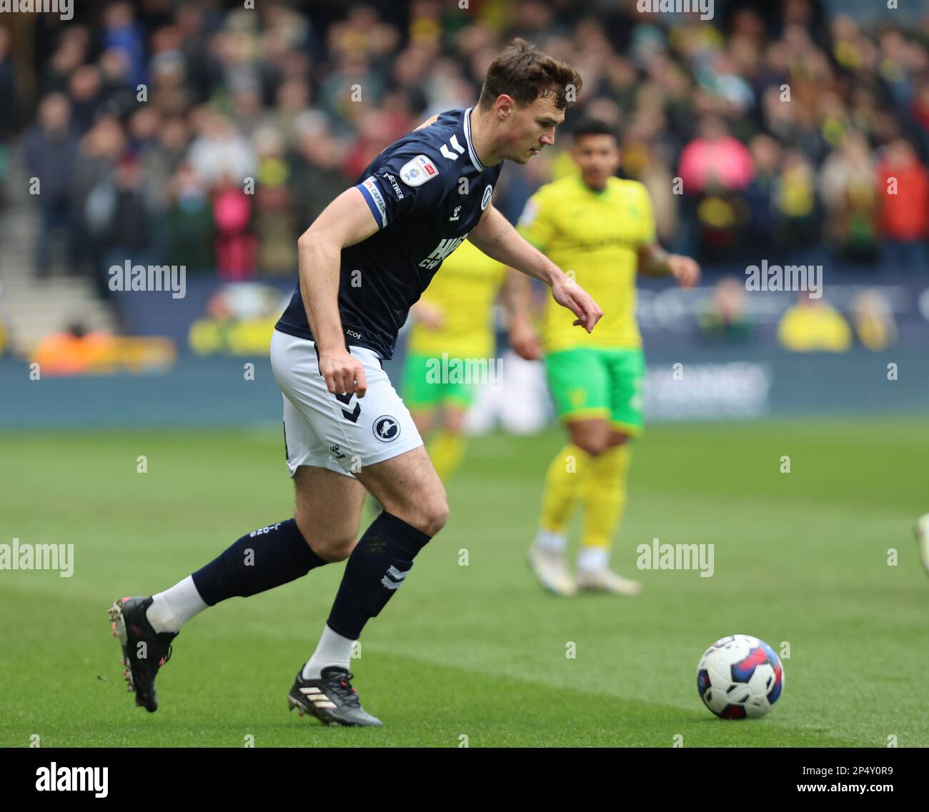 Jake Cooper of Millwall in action during Championship match between ...