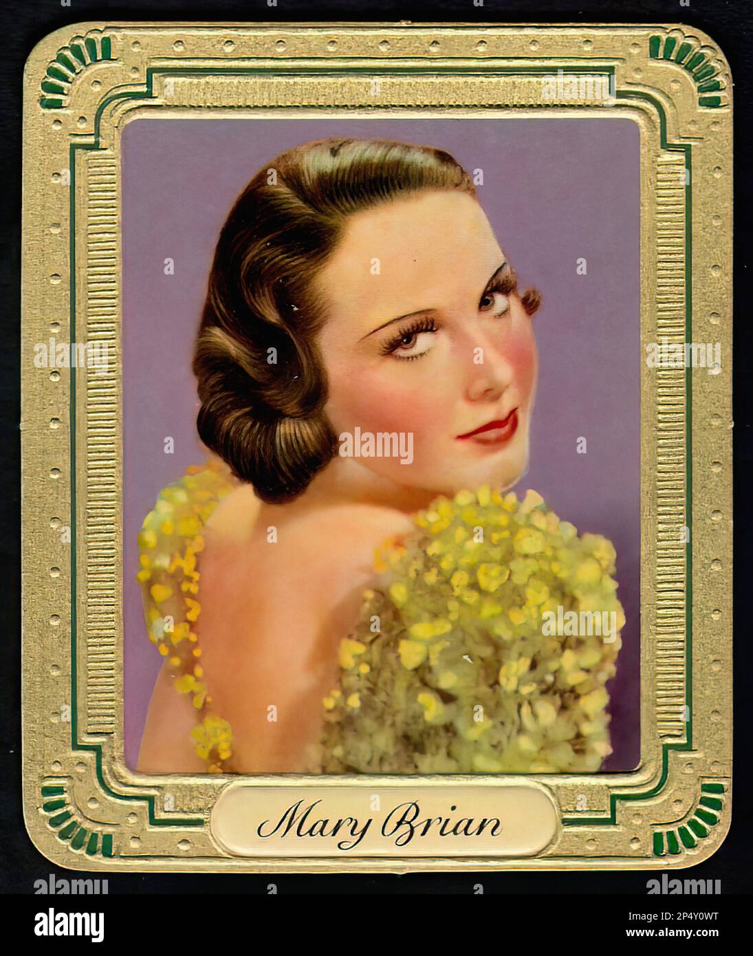 Portrait of Mary Brian - Vintage German Cigarette Card Stock Photo - Alamy