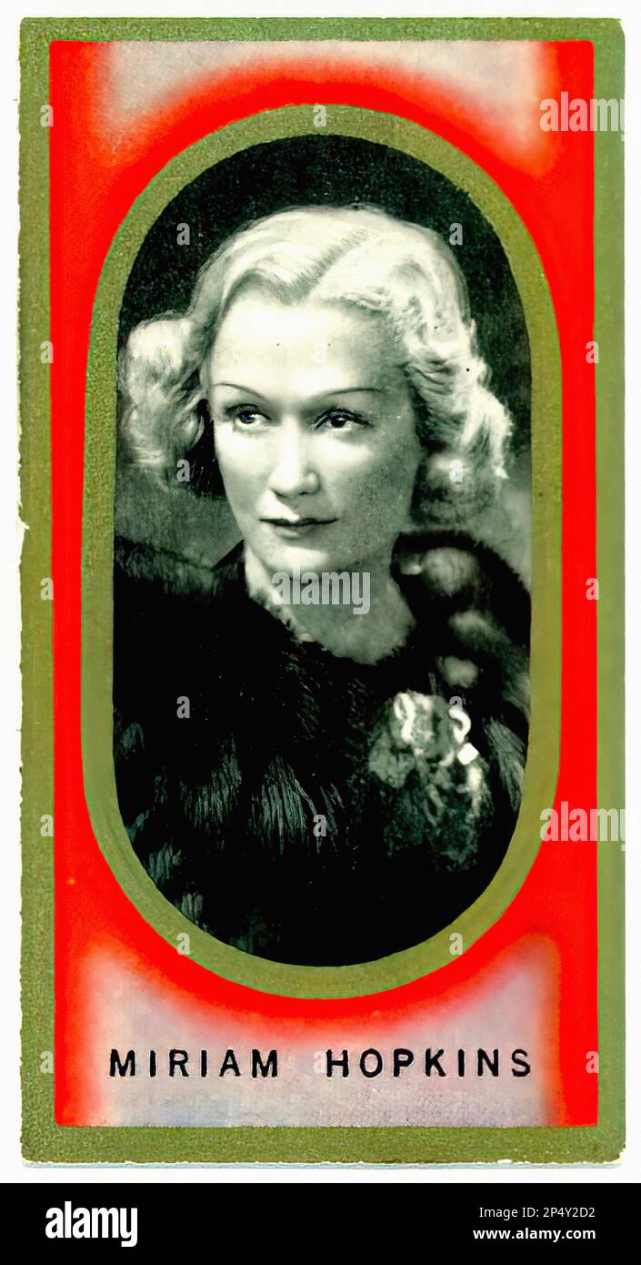 Miriam hopkins Cut Out Stock Images & Pictures - Alamy