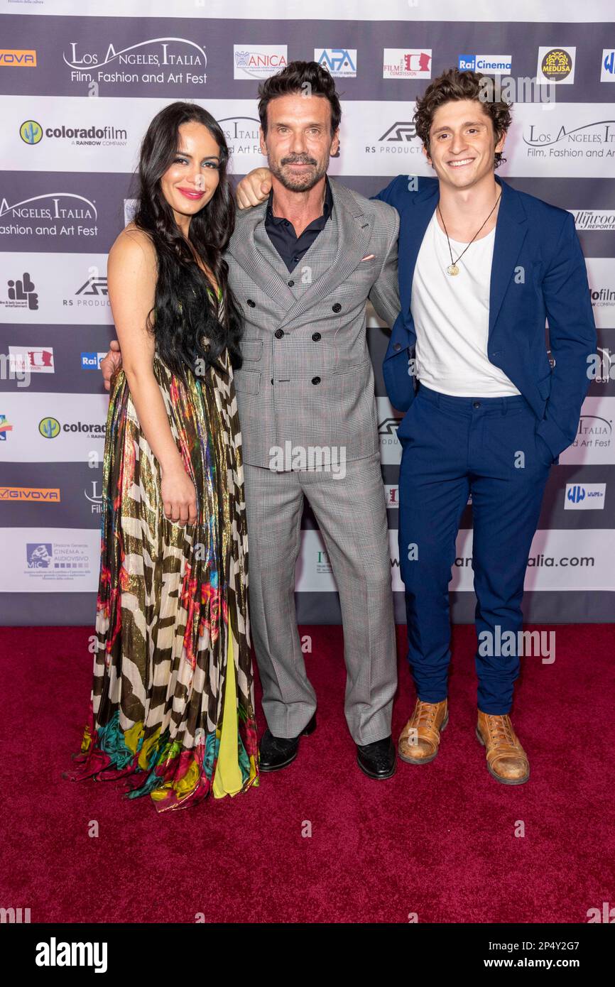 Actor Frank Grillo with guest and son Remy attends Los Angeles Italia ...