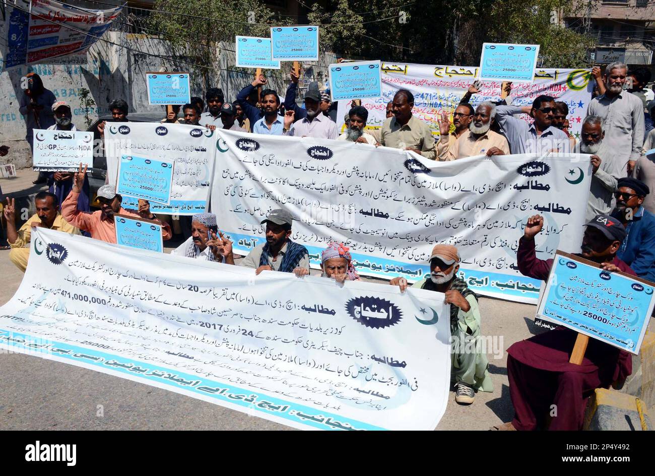 Hyderabad, Pakistan, March 6, 2023. Members of Hyderabad Development ...