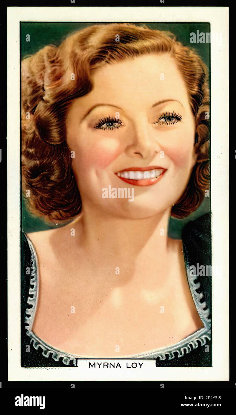 Myrna loy portrait hi-res stock photography and images - Alamy