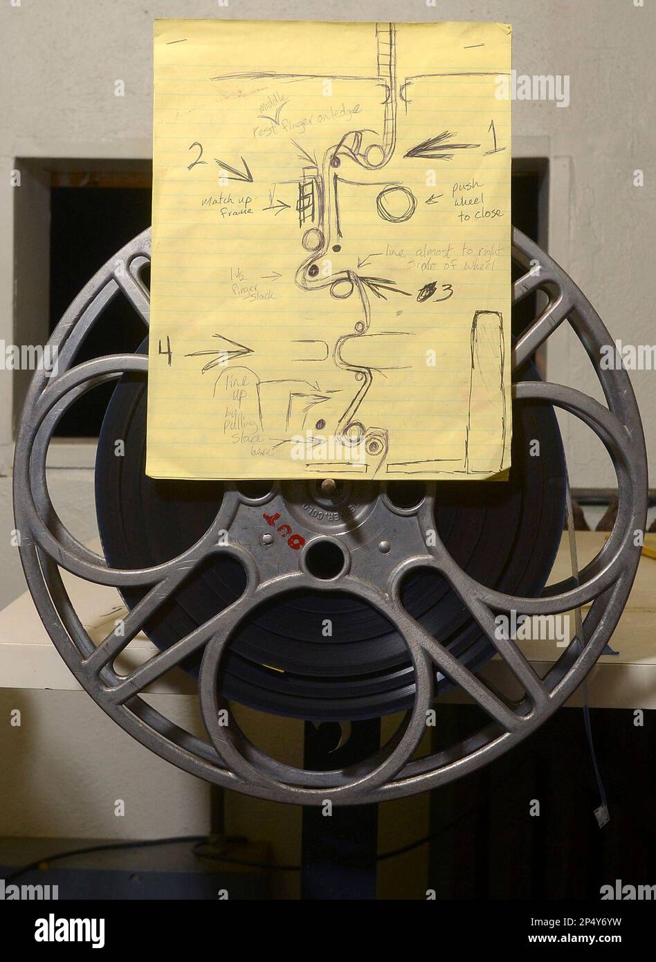 In a Thursday, Nov. 7, 2013 photo, a hand-drawn diagram in the ...