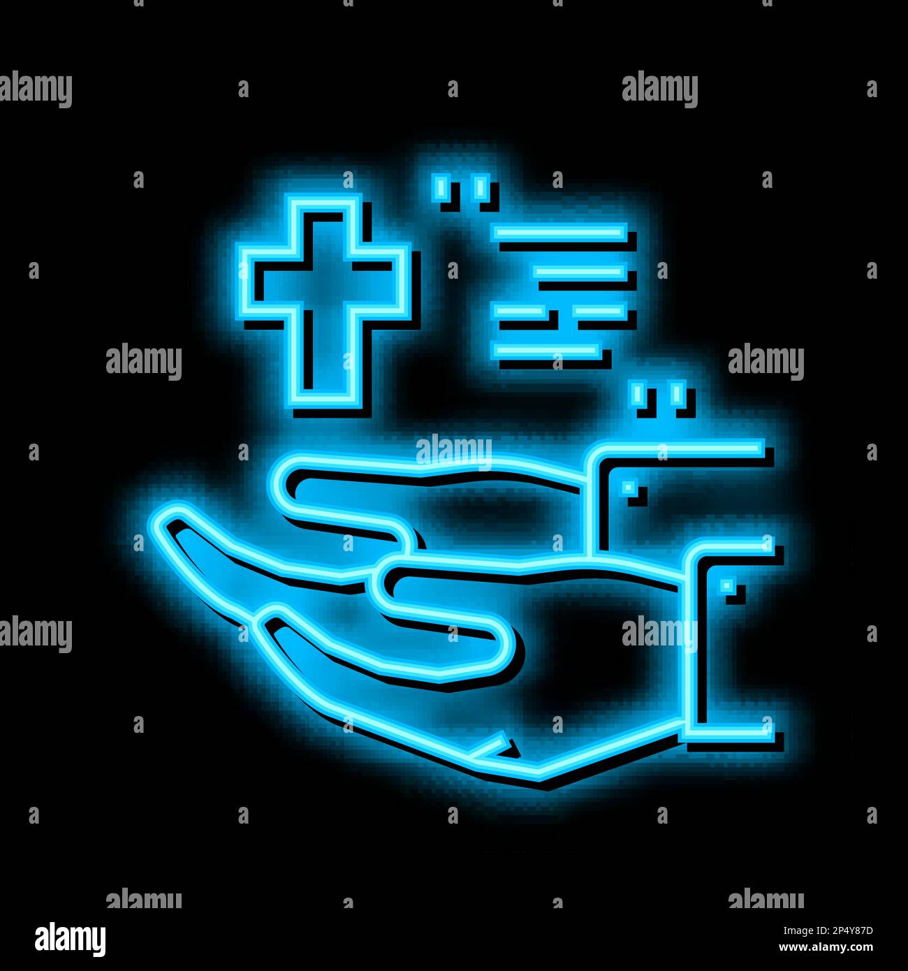 ordo christianity church neon glow icon illustration Stock Vector Image ...