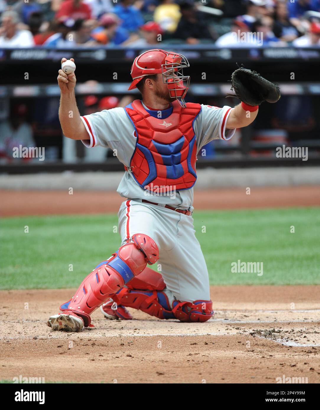 Philadelphia Phillies catcher Erik Kratz (31) during game against the ...