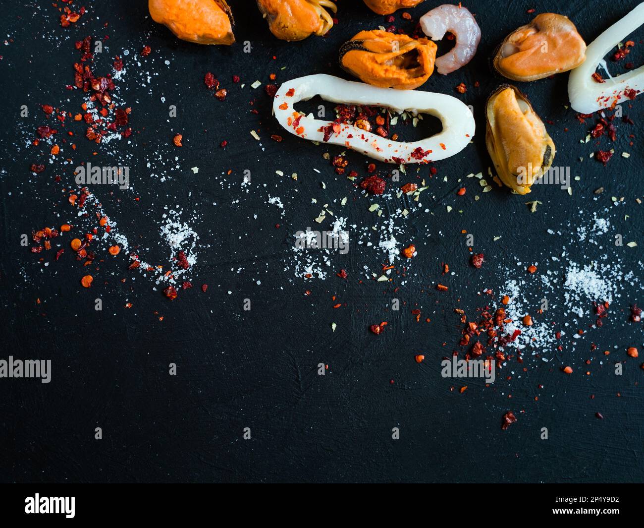abstract seafood shrimp background omega 3 Stock Photo - Alamy