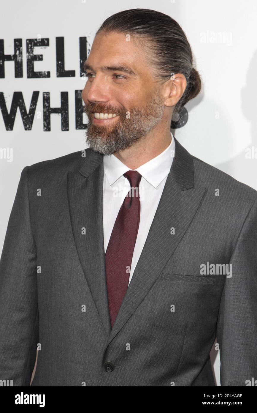 Anson Mount attends the AMC's 'Hell On Wheels' Season 2 Premiere at The ...