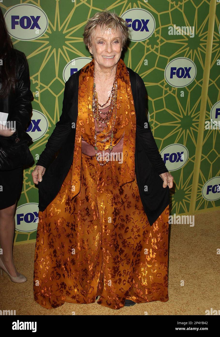 Cloris Leachman arrives at Fox's All-Star Party at Castle Green on ...