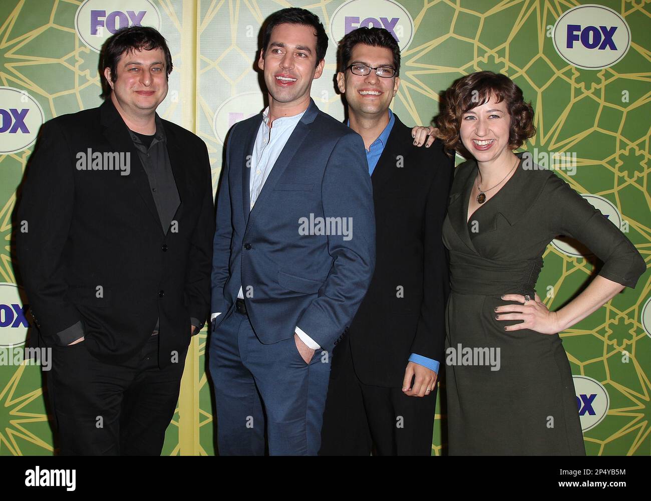Dan Mintz , Eugene Mirman , John Robert and Kristen Schaal arrive at ...