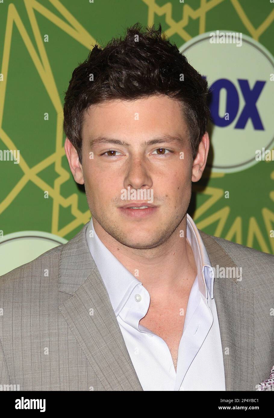 Corey Monteith arrives at Fox's All-Star Party at Castle Green on ...