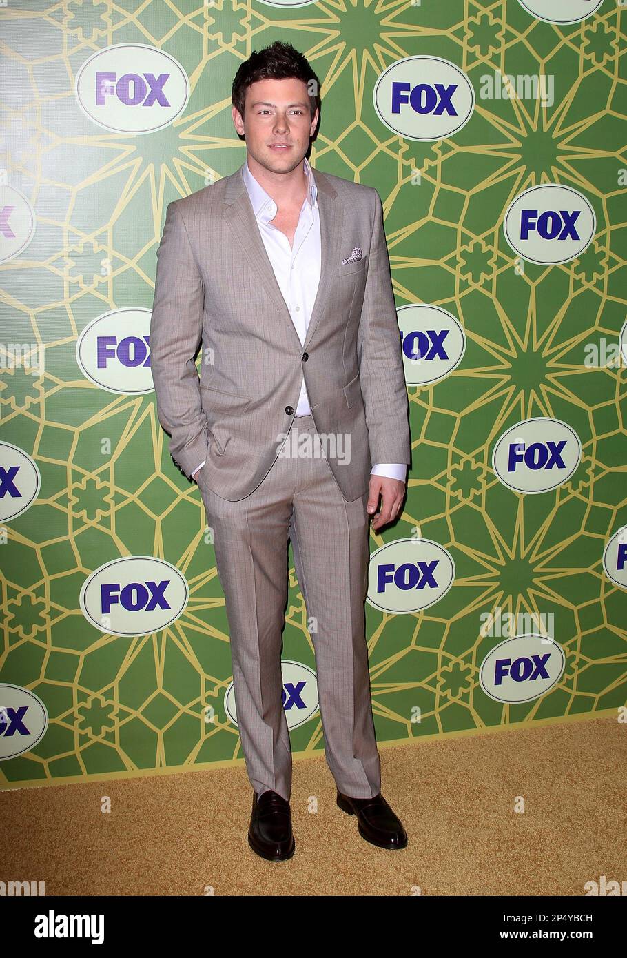 Corey Monteith arrives at Fox's All-Star Party at Castle Green on ...