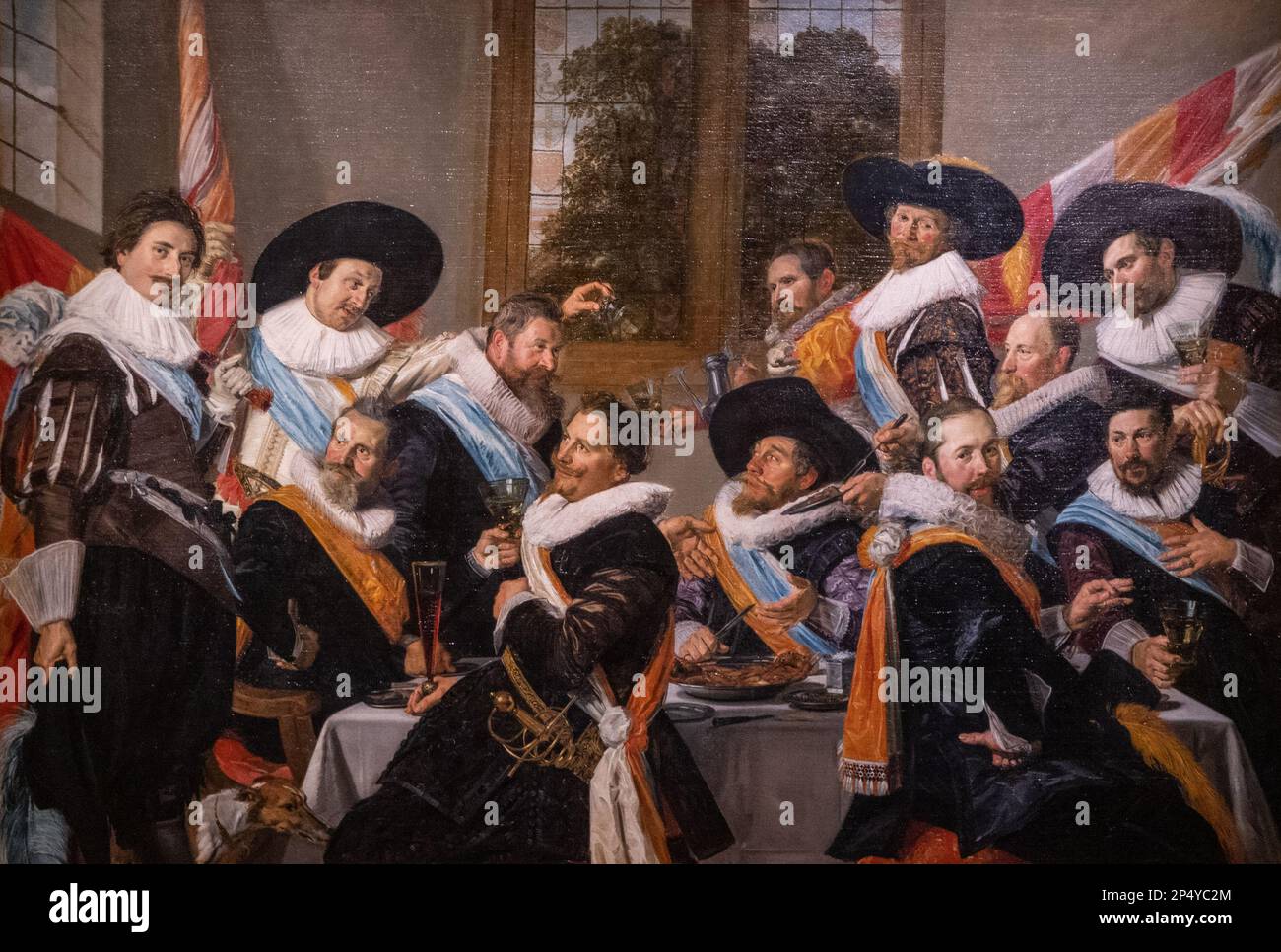 'Banquet of the officers of the Callivermen Civic Guard' by Frans hals ...