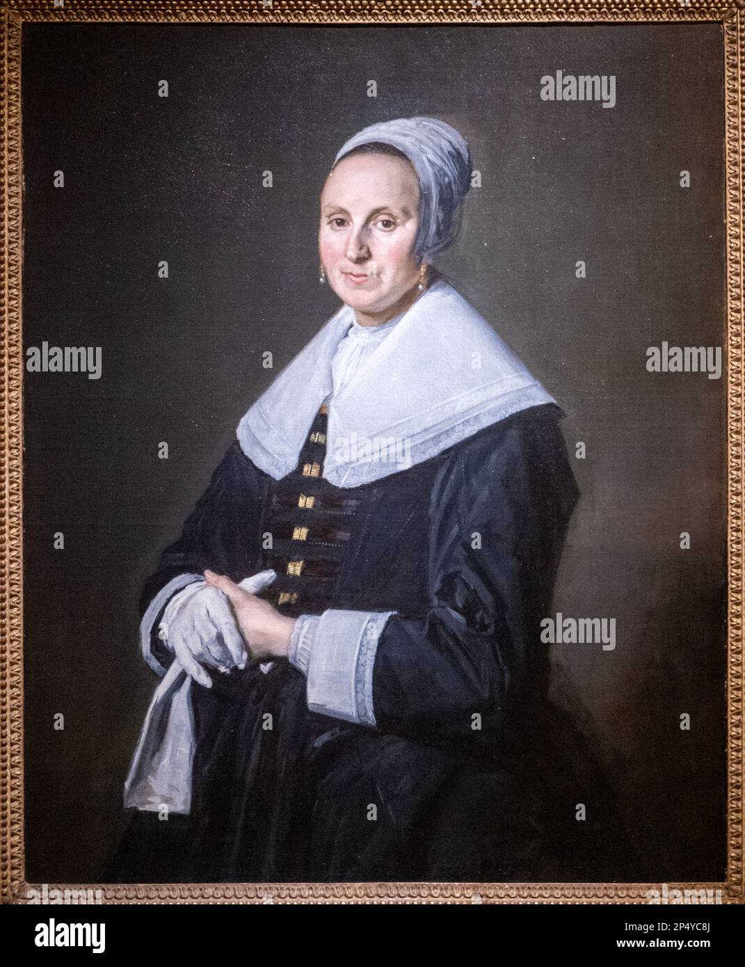 Woman with gloves frans hals hi-res stock photography and images - Alamy