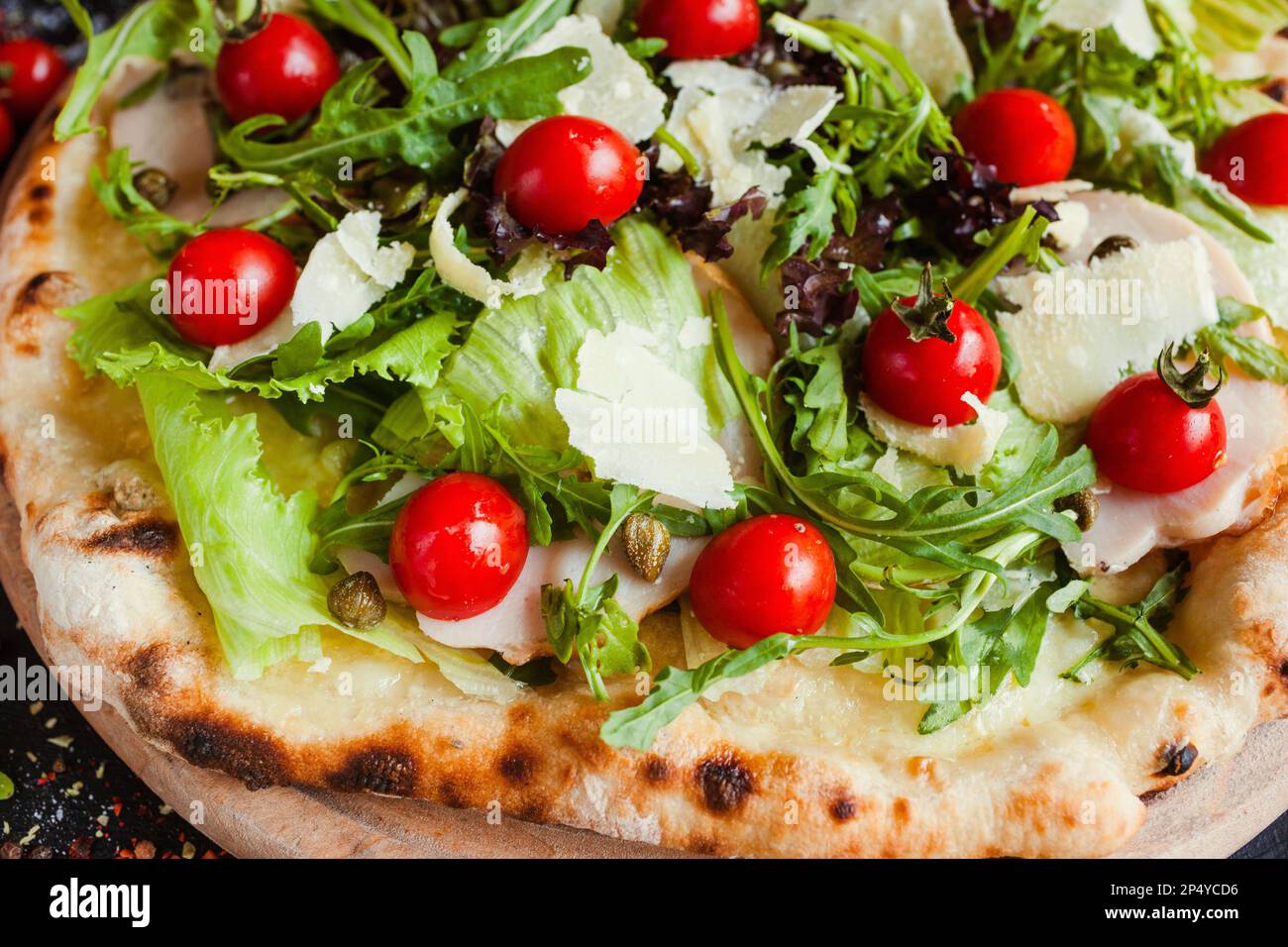 chef's pizza special restaurant meal Stock Photo - Alamy