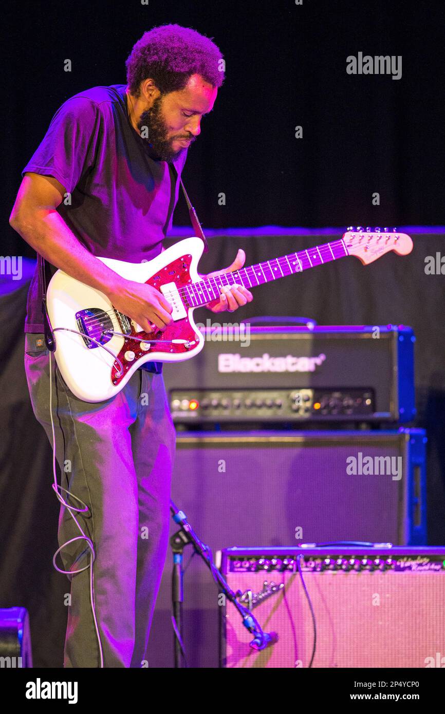 Musician Ray Barbee of Chicken Noodle Project performs on stage during ...