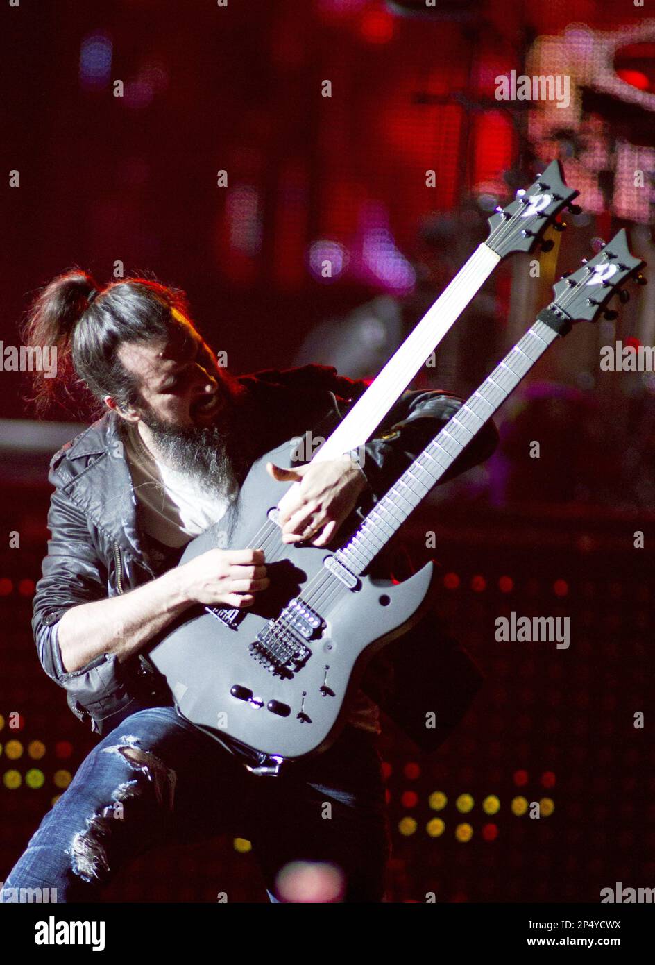 Guitarist Ron "bumblefoot" Thal of Guns N' Roses performs on stage at ...