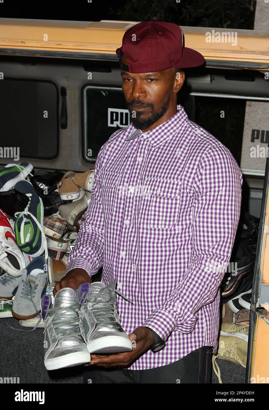 Jamie Foxx attends the PUMA Presents Riddim + Run Benefiting ...