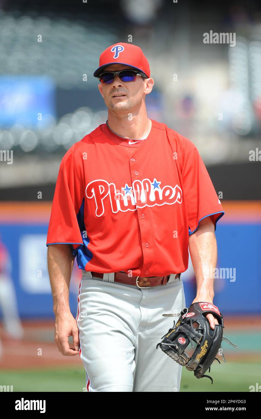 Philadelphia Phillies infielder Michael Young (10) during game against the New York Mets at Citi ...