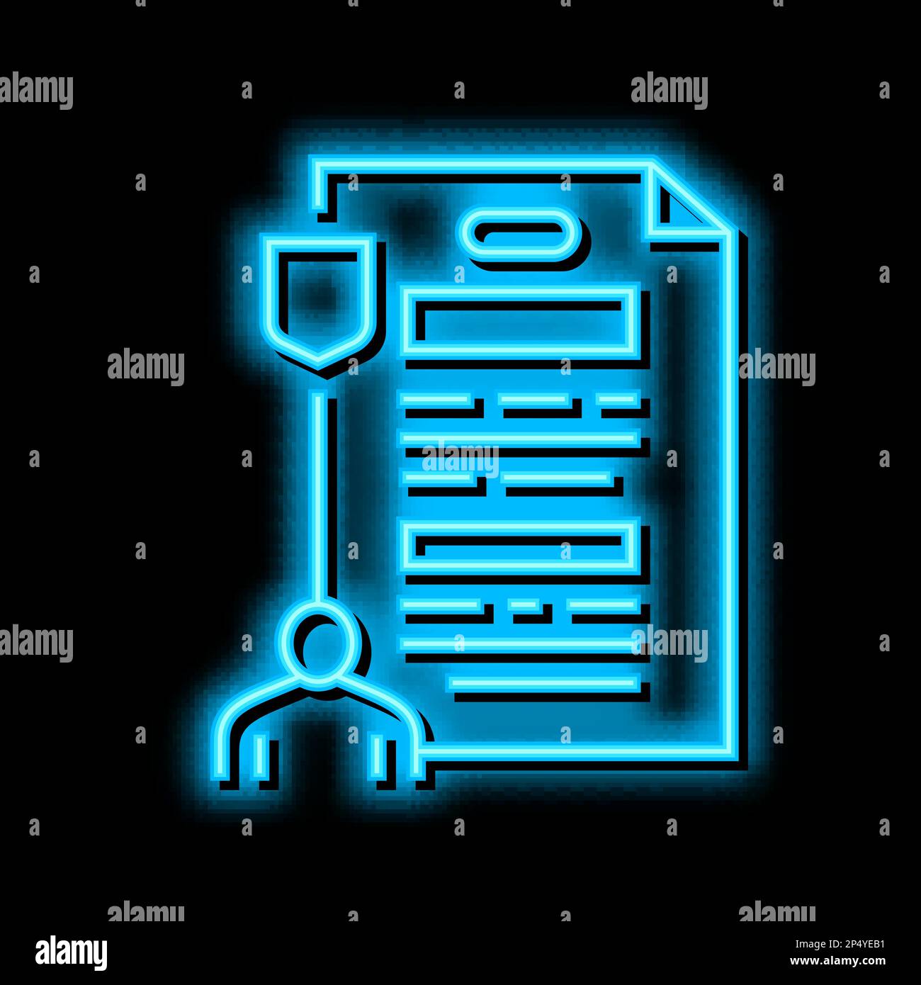 safety engineering neon glow icon illustration Stock Vector Image & Art ...