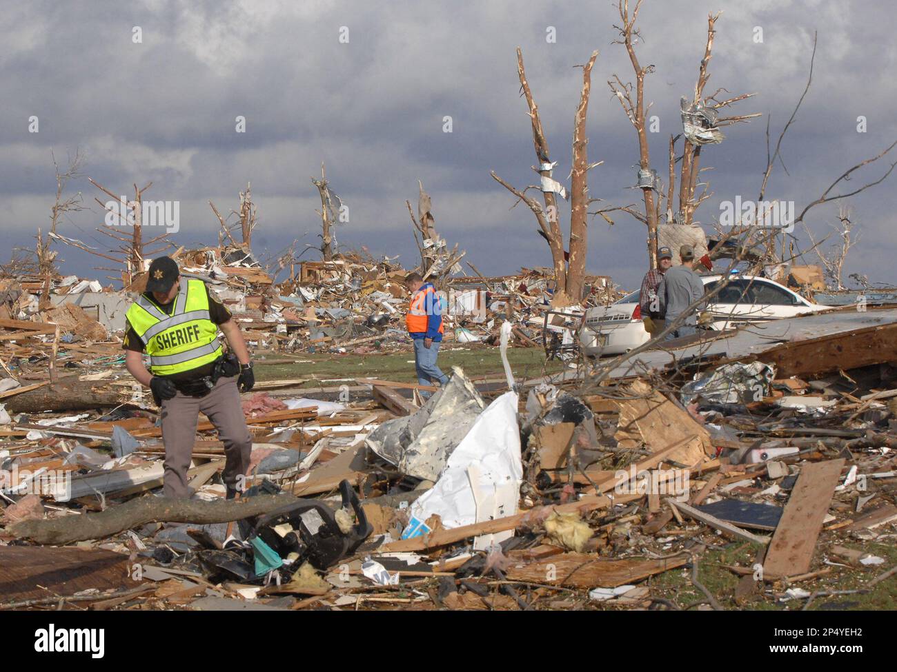 A Deputy Sergeant with the Tazewell County Sheriff's Department walks ...