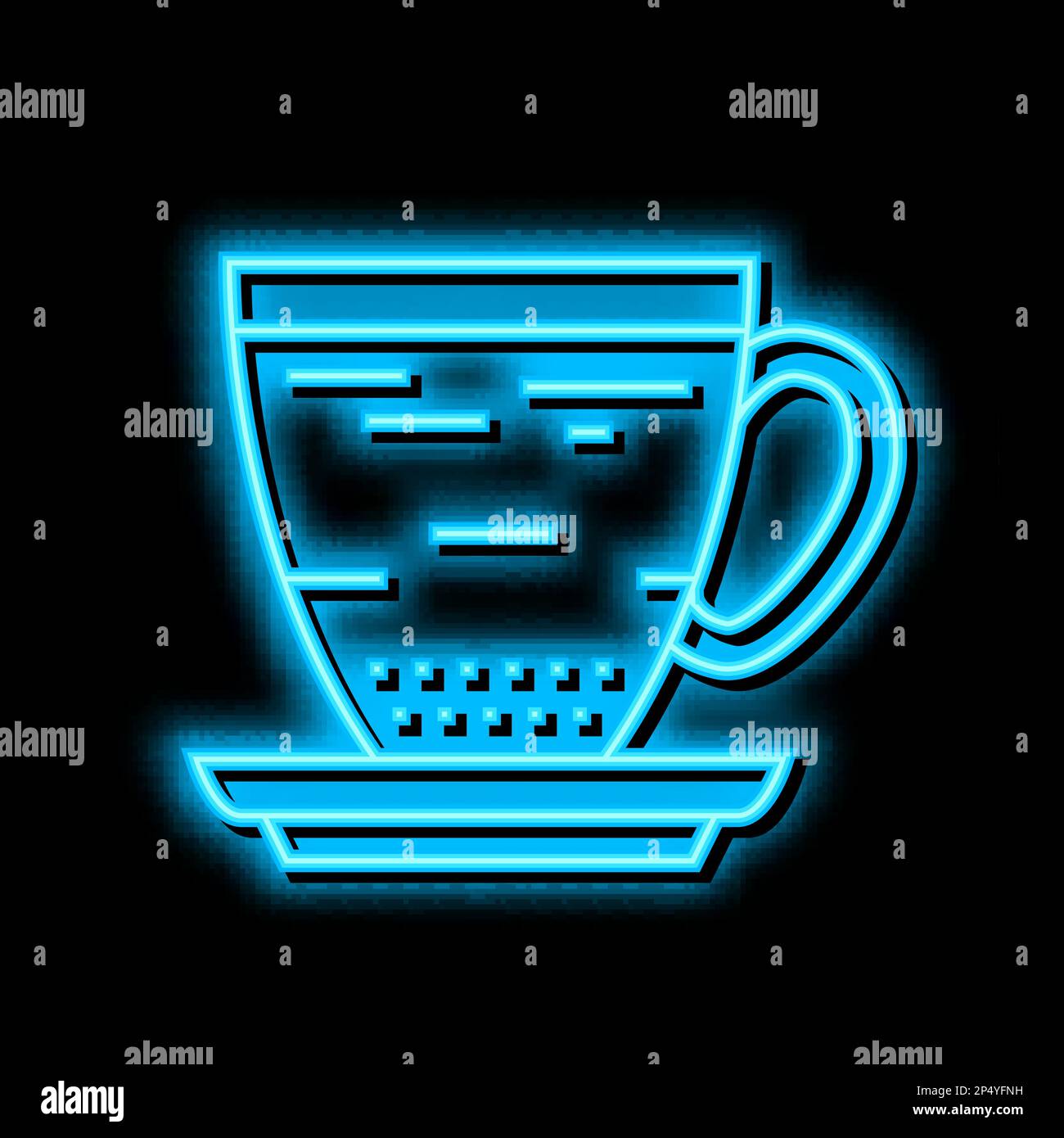 americano coffee neon glow icon illustration Stock Vector Image & Art ...